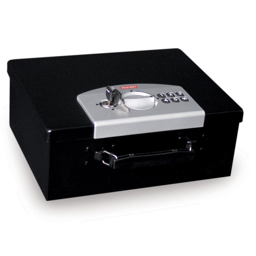 First Alert 2072F Safe Anti-Theft Shelf Safe with Digital Lock - 1.00 ...